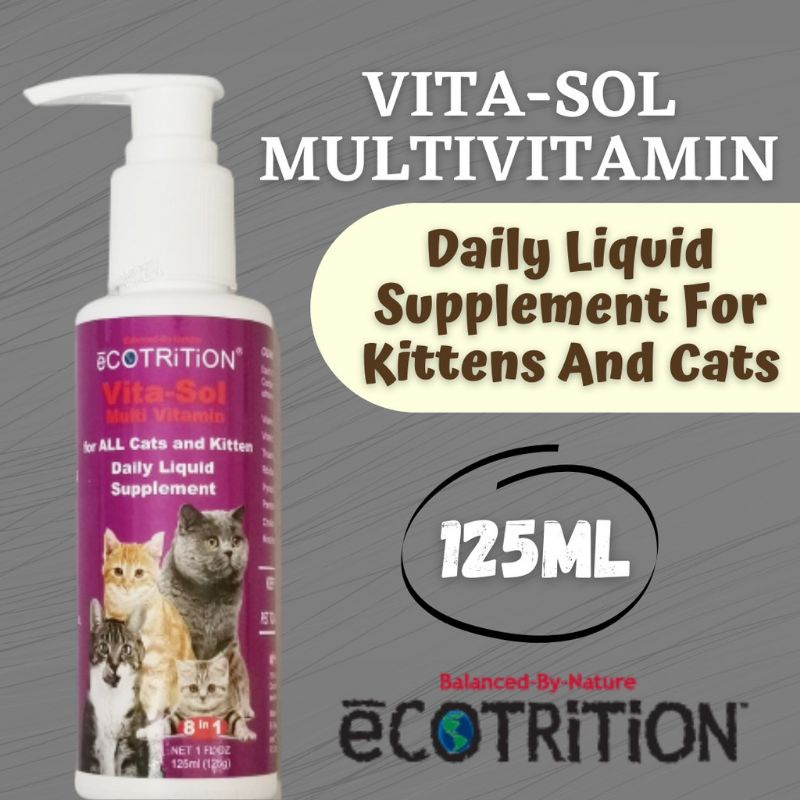 Vita Sol Multi Vitamin For Kittens & Cats - Ecotrition Vitamin Kucing ...