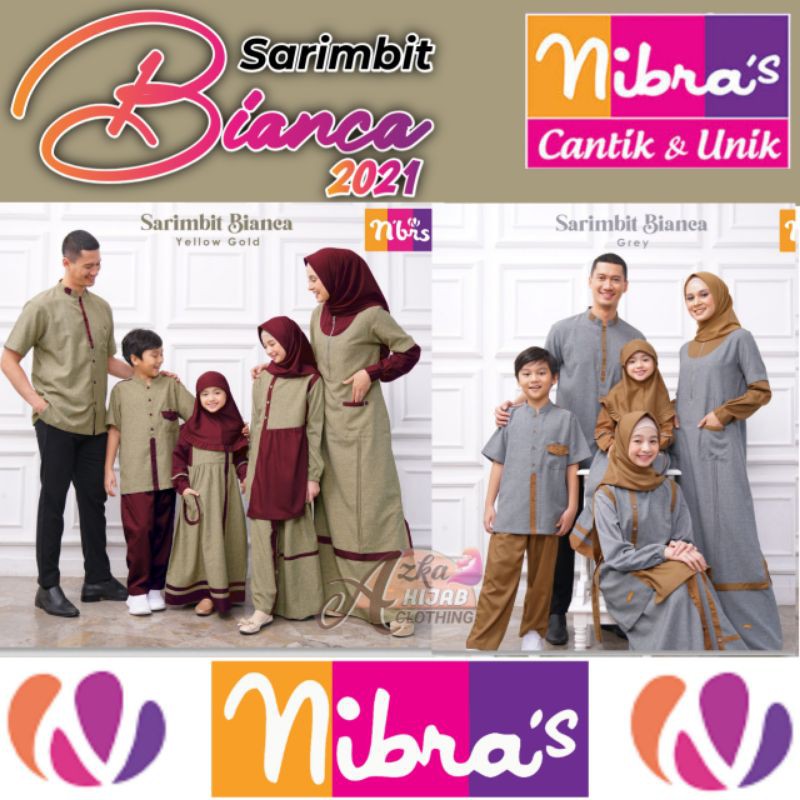 Sarimbit NIBRAS 2021 BIANCA / FAMILY COUPLE MUSLIM CLOTHES / FAMILY ...