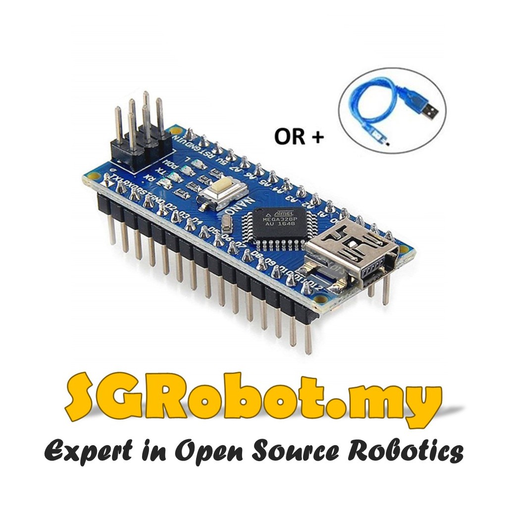 ATmega328P Nano Compatible CH340 USB Mini Cable for Arduino Uno ...