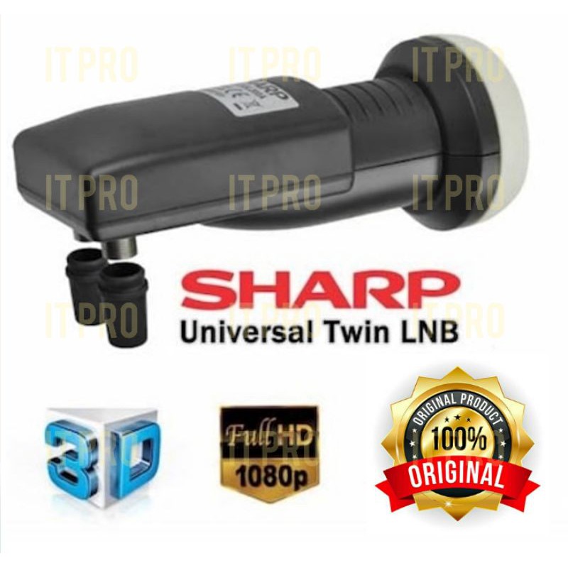 PRO🏠100% Original Sharp Universal Dual LNB Universal free two rubber ...