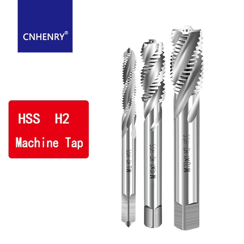 Metric HSS Spiral Flute Screw Threading Taps Drill Tools For Machine Metals M2 M2.5 M3 M4 M5 M6 ...