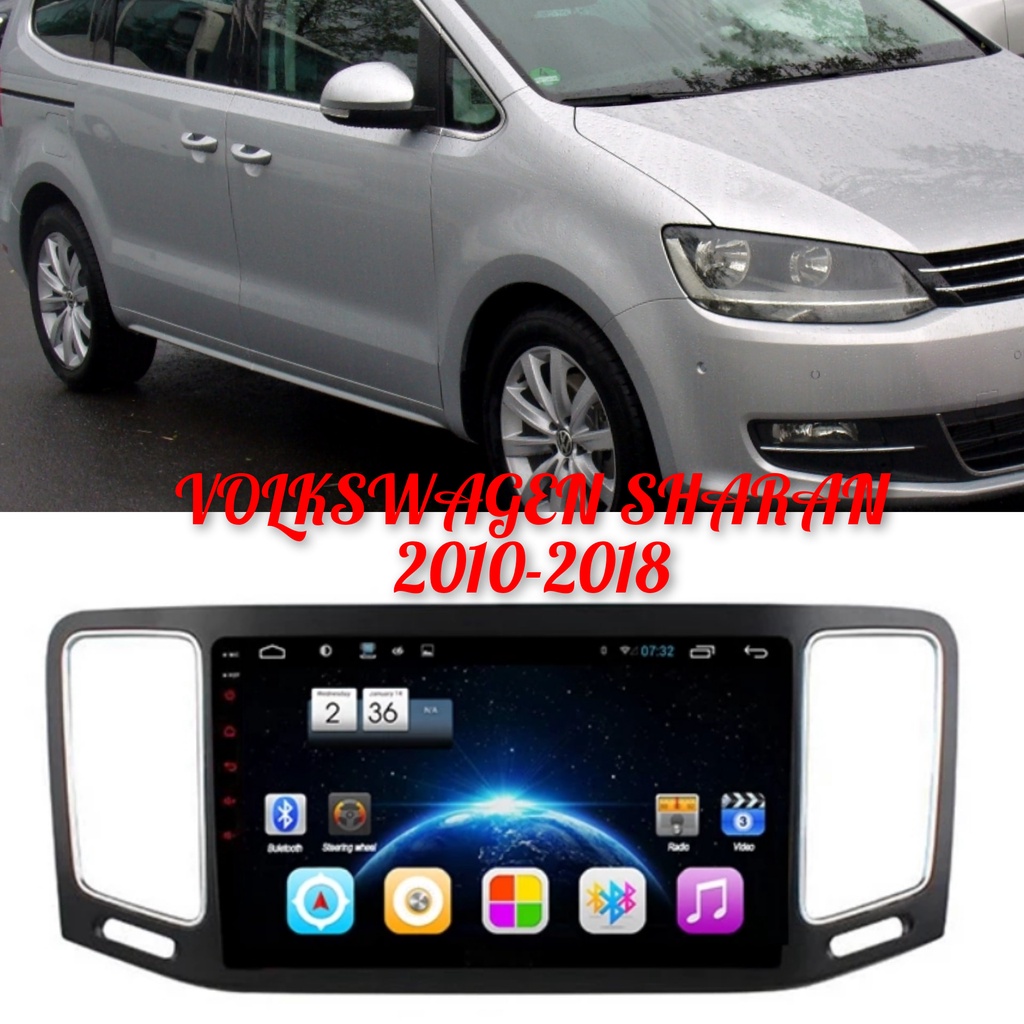Volkswagen VW Sharan 2010 -2017 Android 9'' inch Car Player Monitor ...