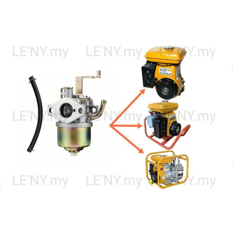ROBIN SUBARU EY20 EY20-3 ( 5.0HP ) CARBURETOR FOR ENGINE / WATER PUMP ...