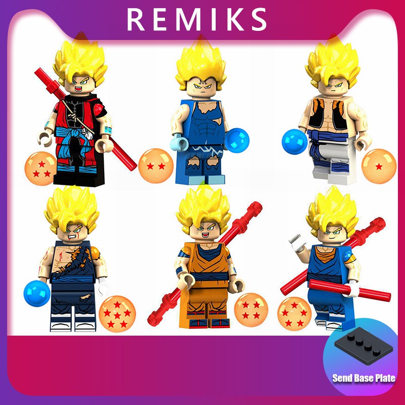 Dragon Ball Anime Minifigures Compatible Super Heroes Son Goku Vegeta ...