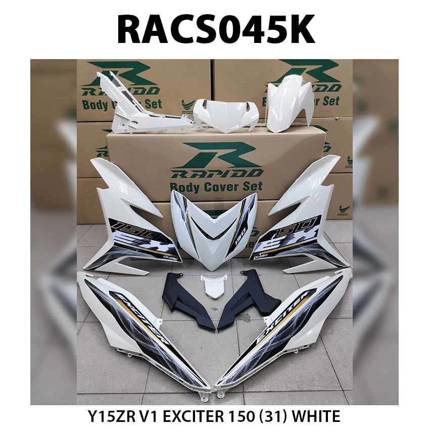 Rapido Yamaha Y15ZR V1/V2 EXCITER 150 (31) Motorcycle Cover Set (Sticker Tanam) | Shopee Malaysia