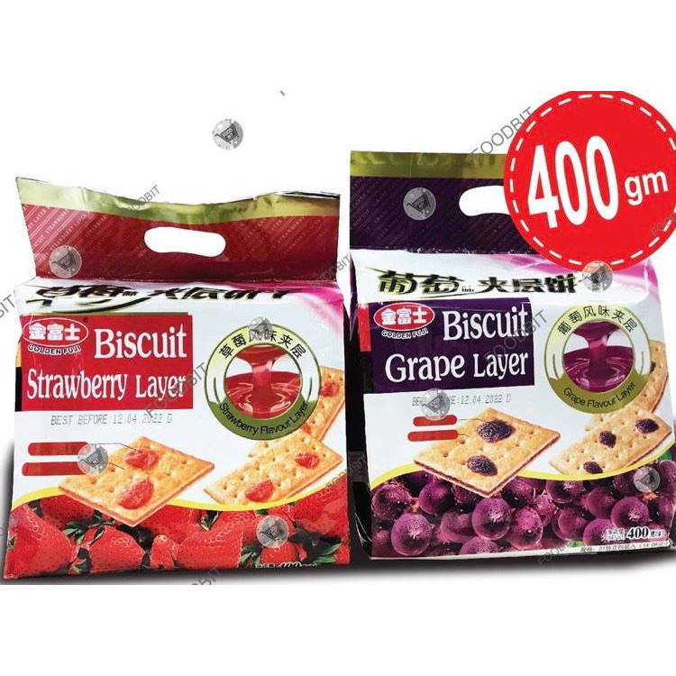 400g Golden Fuji Grape/Strawberry Layer Biscuit HALAL (READY STOCK ...