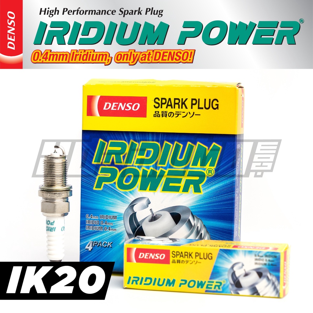 (IK20) DENSO Iridium Power Spark Plug 4PCS - HONDA / TOYOTA / PERODUA ...