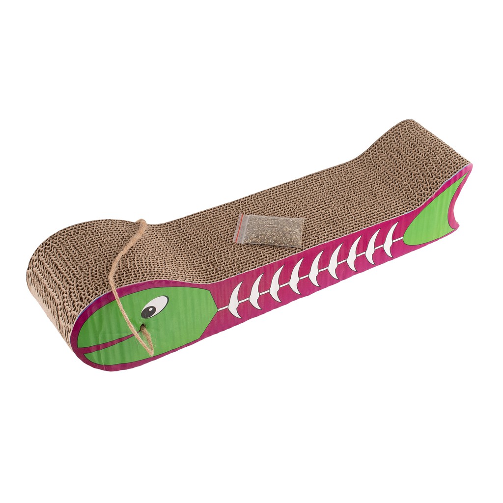 Cat Kitten Scratching Board Pad (Fish Design) | Shopee Malaysia