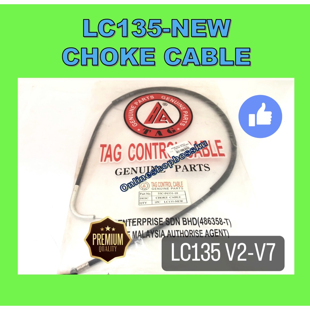LC135 NEW CHOKE CABLE LCV2 CHOKE KABEL LC135 V2 KABEL CHOKE LC135-NEW ...