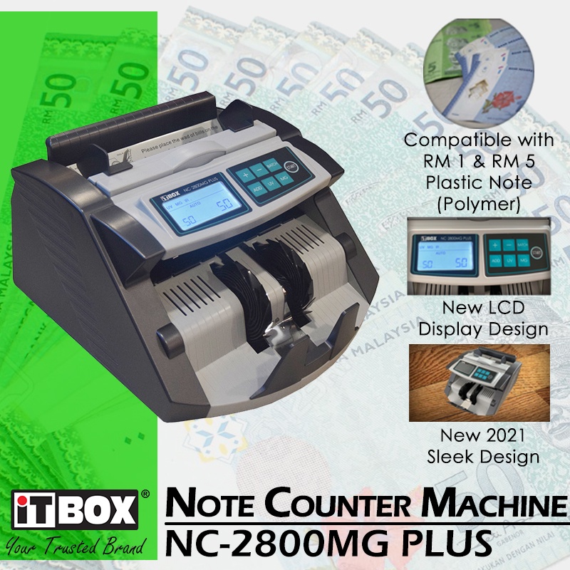 iTBOX Note Counter Machine NC-2800MG Plus | Money Cash Counter Machine ...