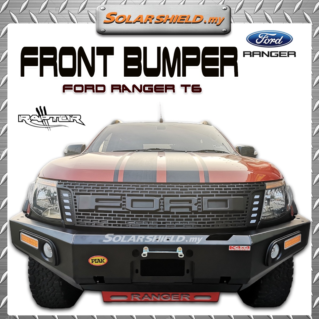Ford Ranger T6/T7/T8,Wildtrack,Raptor Front Bull Bar Bumper 4X4 Front ...