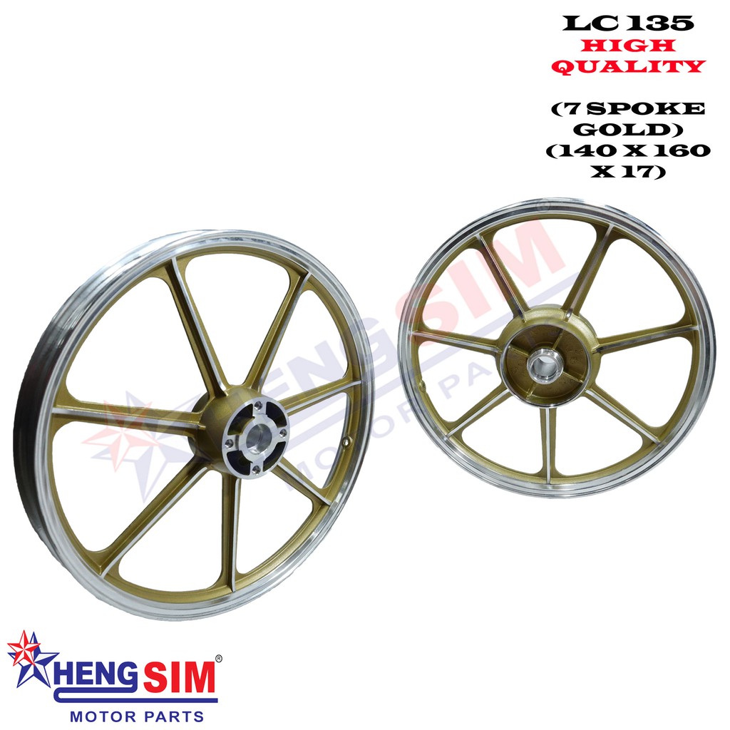 LC135 V1 - V6 / SRL 110 / Z / ZR / 115 / 115 FI SPORT RIM WITH BUSH AND ...