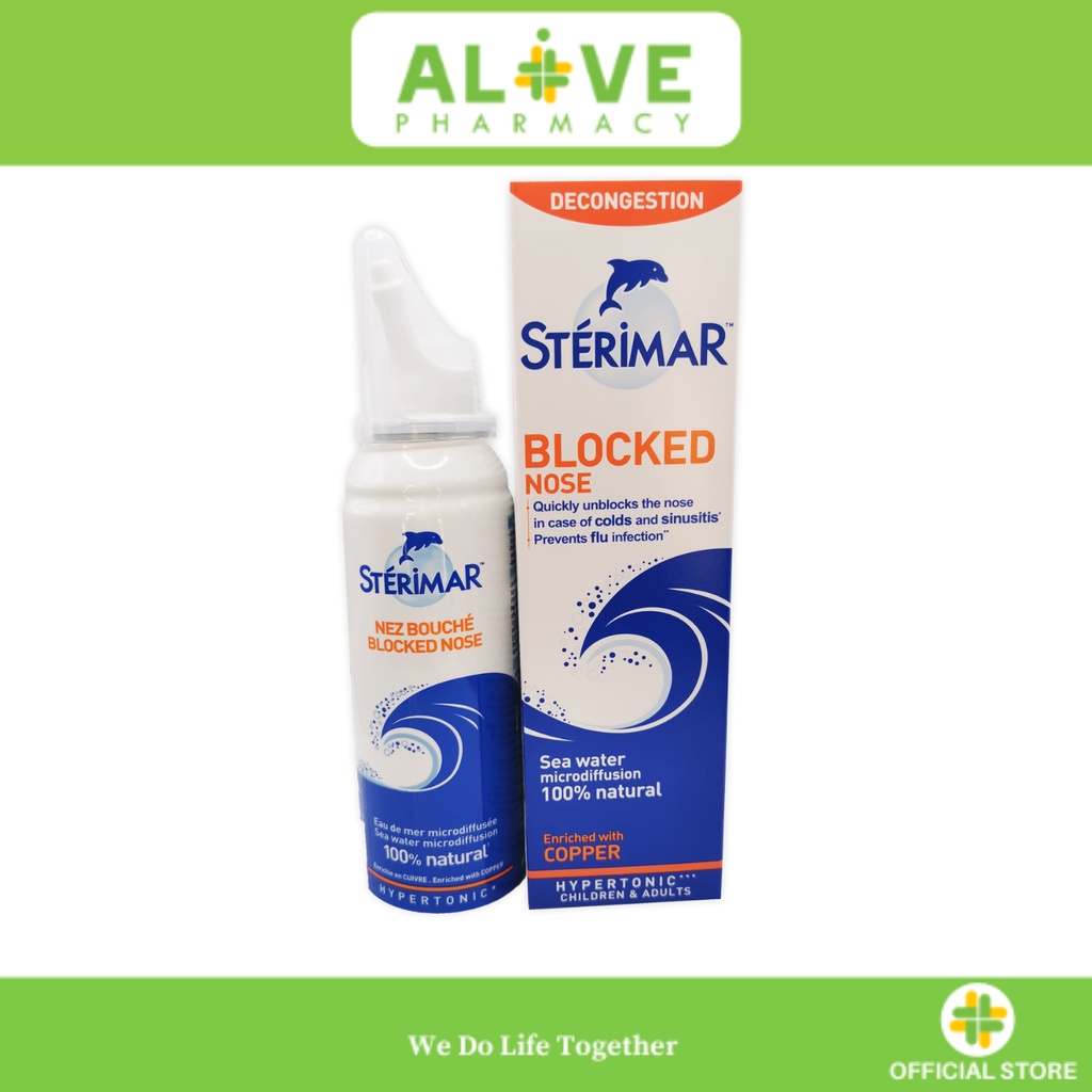 [ALIVE PHARMACY] STERIMAR BLOCKED NOSE 100ml - untuk hidung tersumbat ...