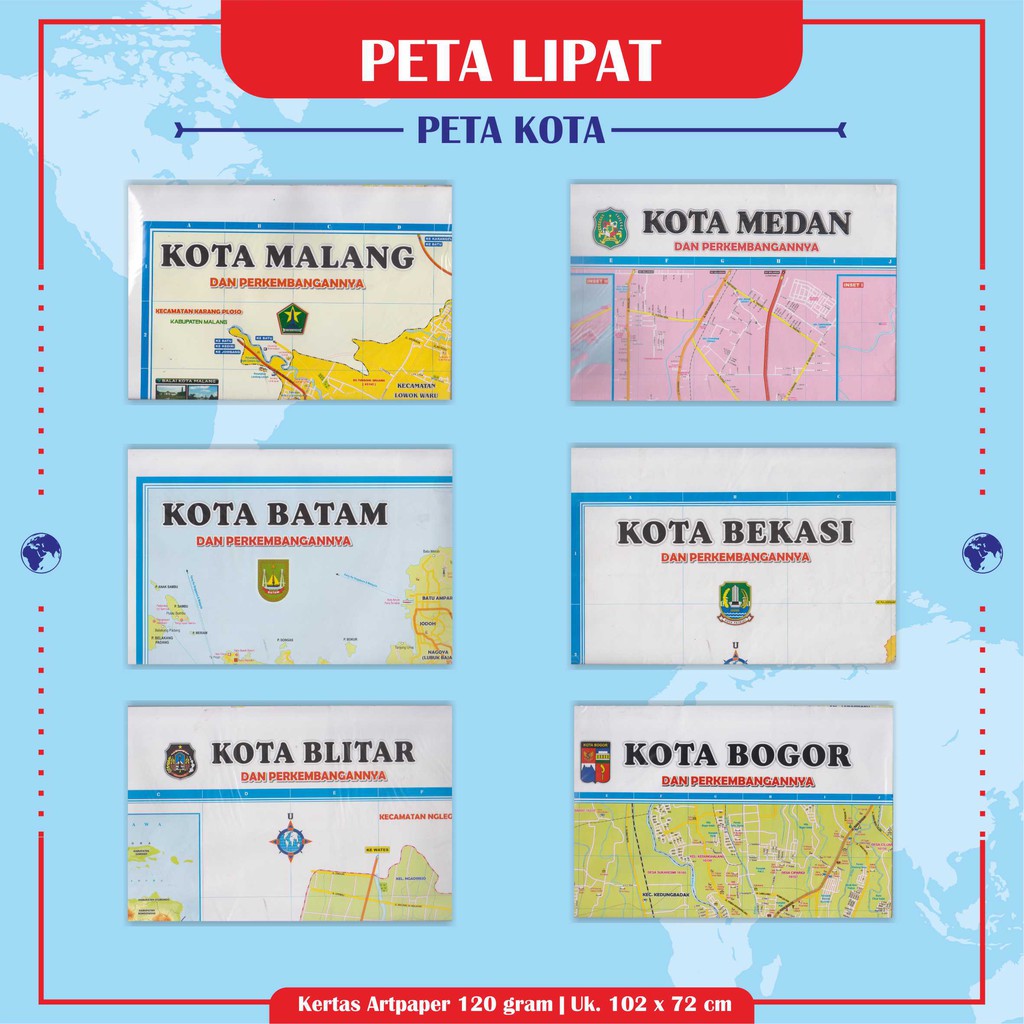 City Map: Malang City Map / Medan City Map / Batam City Map / Bekasi ...