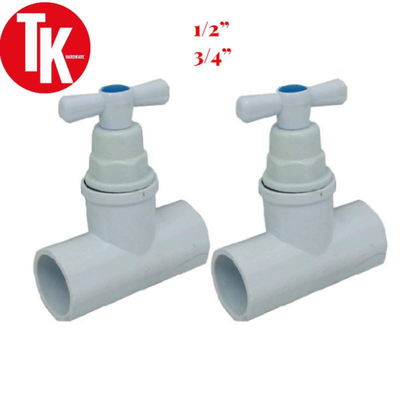 PVC Stop Cock / Plastic Stop Cock WIRAPLAS / kepala paip air dinding ...