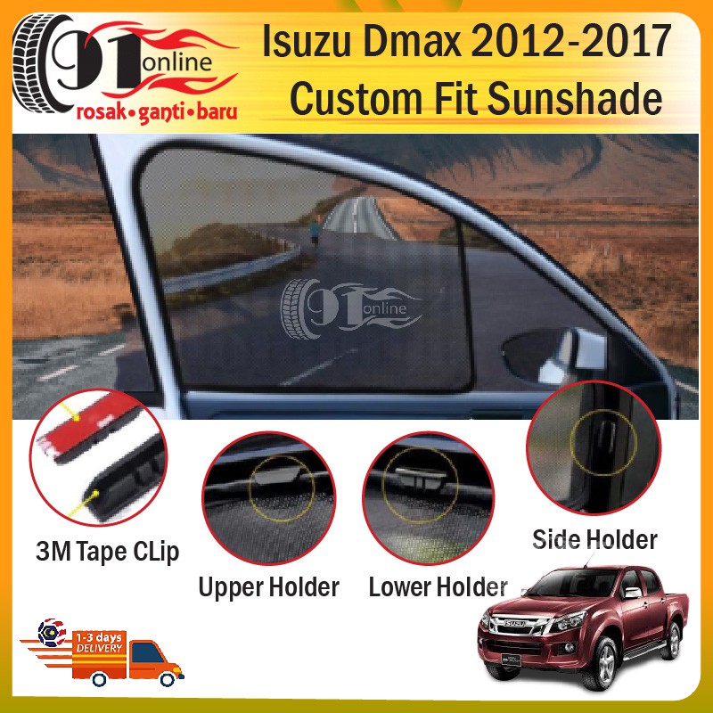 ISUZU DMAX 2012-2017 Custom Fit OEM Sunshades/ Sun shades | Shopee Malaysia