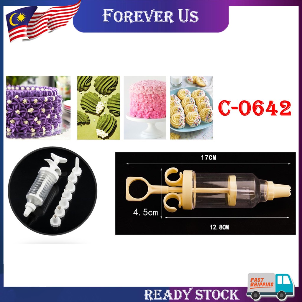 Icing Set Cream Gun Icing Pump Set Biscuit Pump Set 8pcs/ Cookies ...