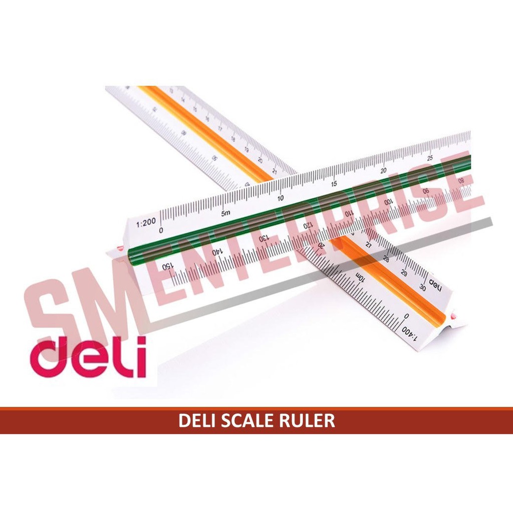 Deli Scale Ruler / Deli High Precision Drawing Scale Ruler 30cm ...