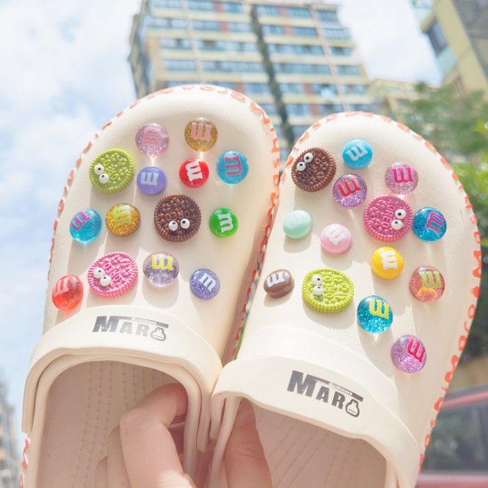 Christmas gift 28pcs INS M&M 28pcs Button Shoes Charm -croc /jibz ...