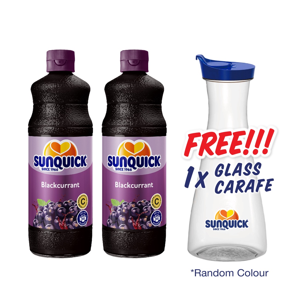 Sunquick Concentrate Blackcurrant Jumbo (800ml x 2) + Free Sunquick ... Sunquick Concentrate Blackcurrant Jumbo (800ml x 2) + Free Sunquick ...