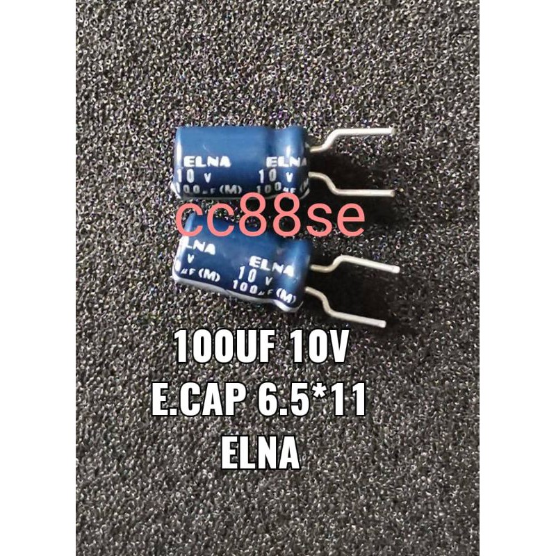 100UF 10V ELECTROLYTIC CAPACITOR ELNA/MATSUSHITA | Shopee Malaysia