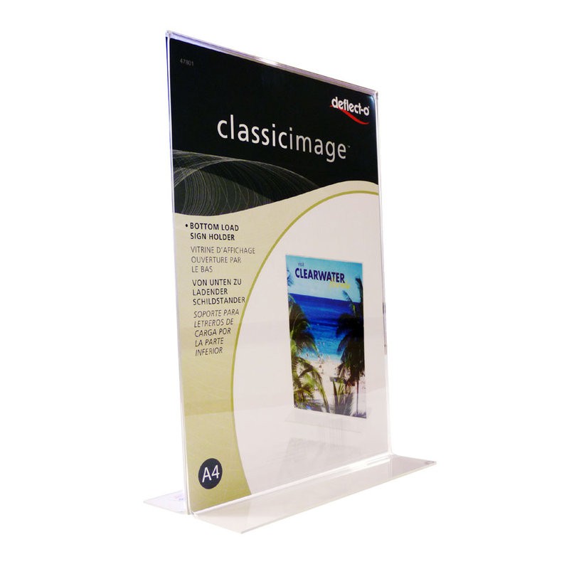 Dido deflect-o Display Stand 47801 A4 T-Shaped Sign (Straight)/Catalog ...