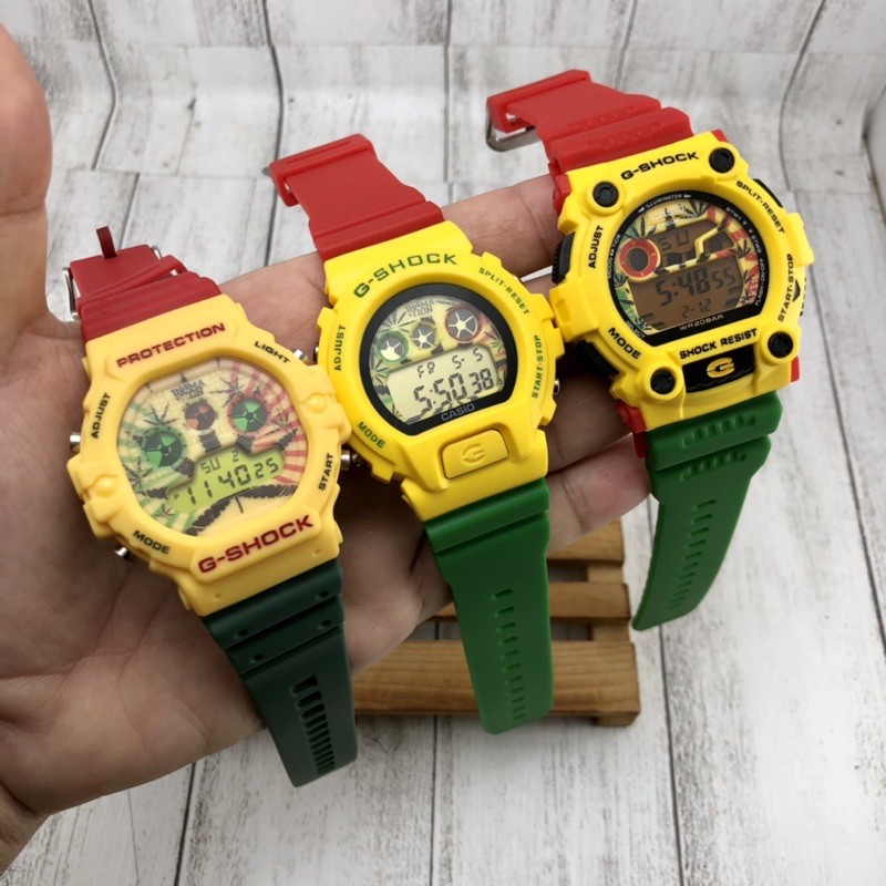 Gshock Mat Moto Rasta | Dw-6900 | Tapak Kucing Viral limited edition ...