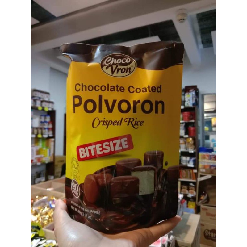 CHOCOVRON CHOCOLATE COATED POLVORON | Shopee Malaysia