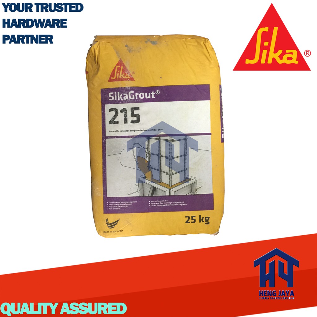 [Sika] Non Shrink Grout®-215 ~25KG / PUMPABLE SHRINKAGE COMPENSATED ...
