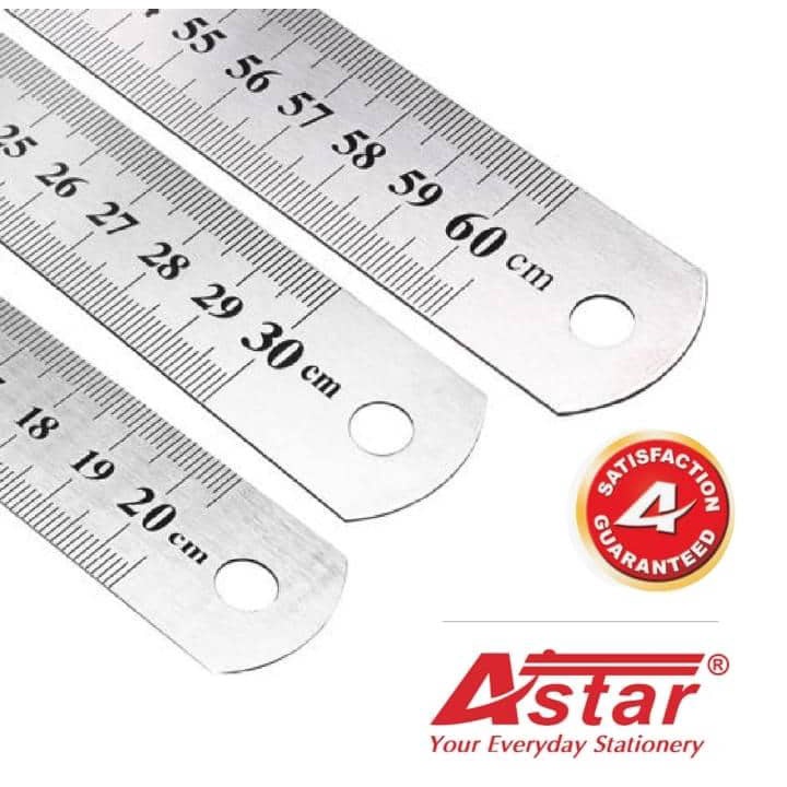 Steel Ruler Astar/Stainless Steel Ruler/Pembaris Besi/Pembaris Besi Panjang/30cm/50cm/60cm/100cm ...