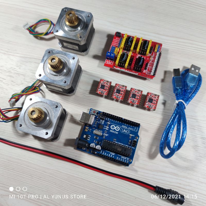 Complete DIY Cnc Controller Kit Package 3 Motor Stepper Nema 17 and 4 ...