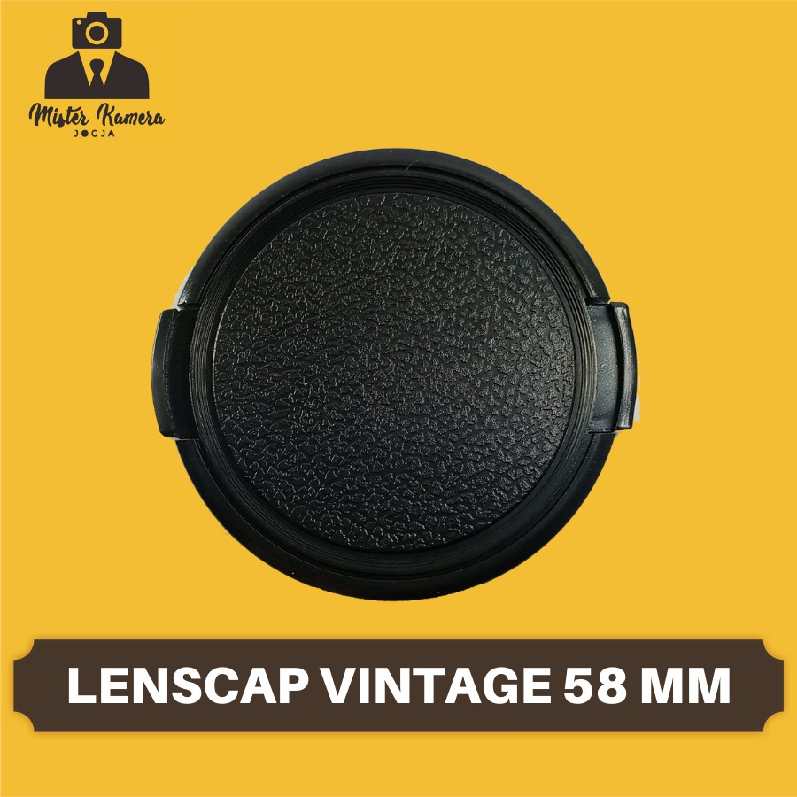 Universal Lenscap 58mm Plain Lens Cap 58mm Lens Cap Model Vintage ...