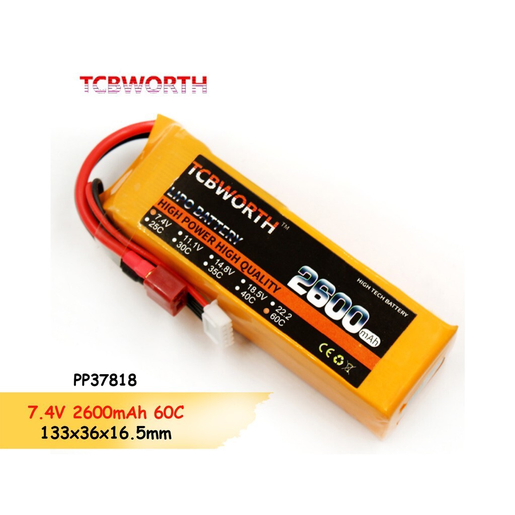TCBWorth TCB Lipo Battery High Power Quality Tech 1500mAh-6000mAh RC 7 ...