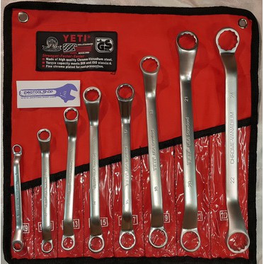 Ring Wrench Set YETI 8-24[]8 Pcs./[Collecting 45 Degree] | Shopee Malaysia