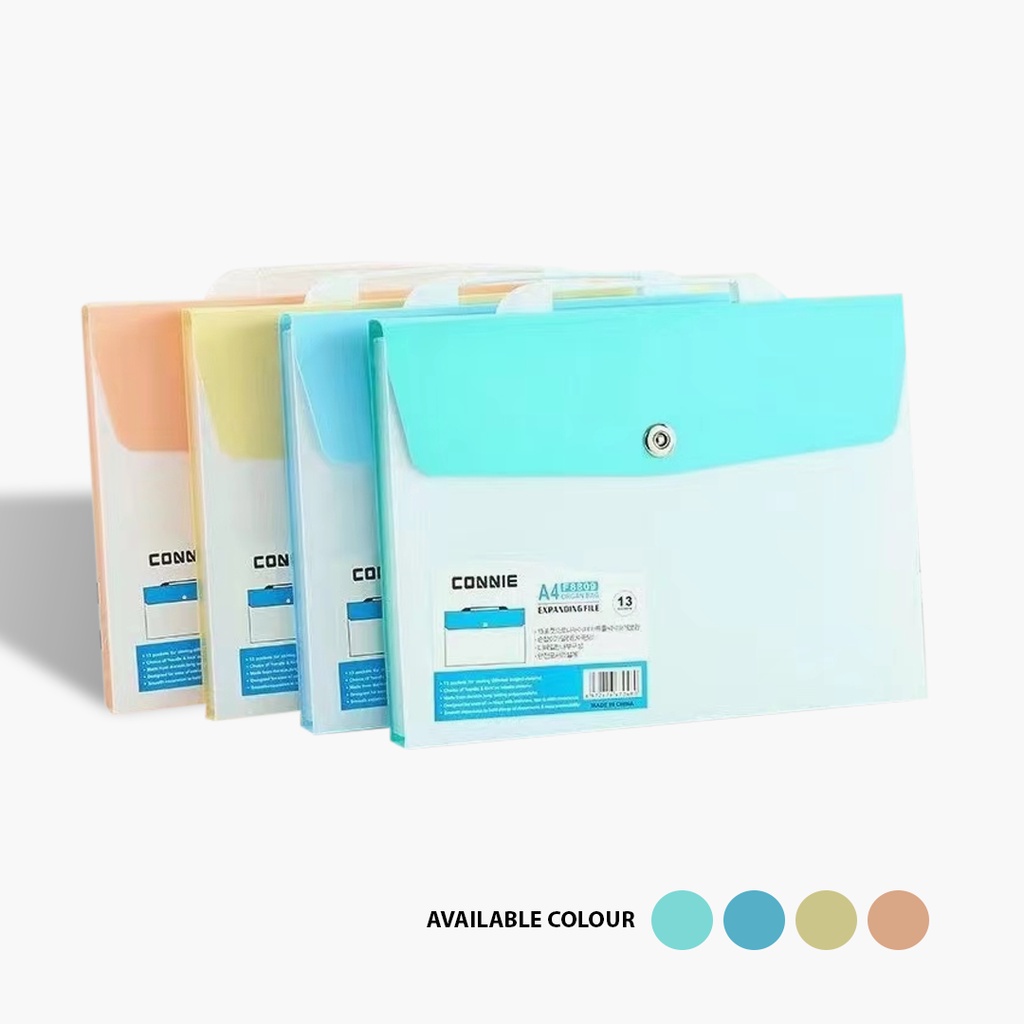Connie | File | Connie Expanding File A4 Size (F8809) | Shopee Malaysia