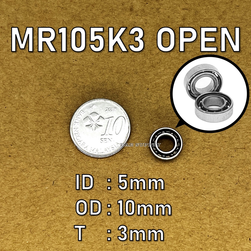 Bearing MR105 ZZ MR105-2RS 5x10x4mm MR105K3 OP SMR105K3OP HQ Stainless ...