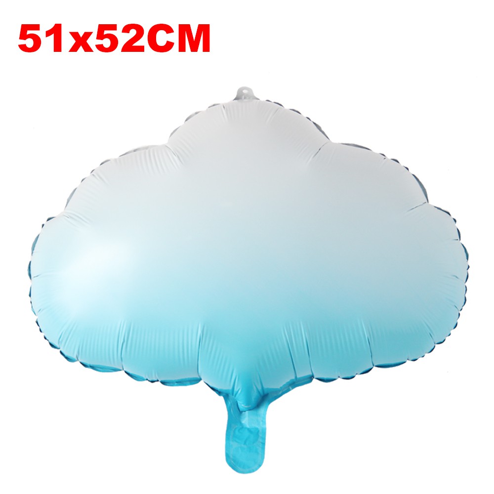 Big size blue white Clouds Shaped Aluminum Balloons Holiday birthday ...