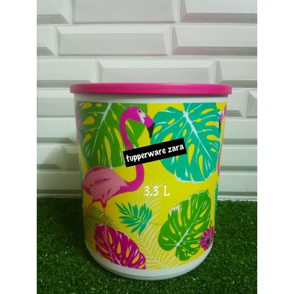 TUPPERWARE Round Canister | Flamingo Canister | Shopee Malaysia