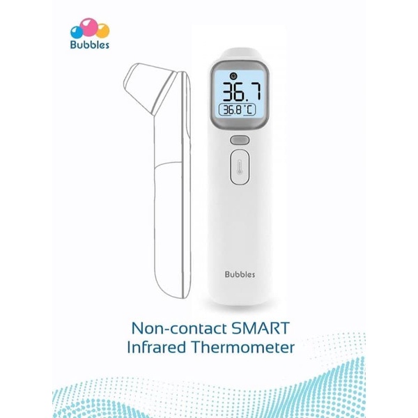 Bubbles Non-Contact Infrared Thermometer 2in1 Forehead and Ear Mode ...