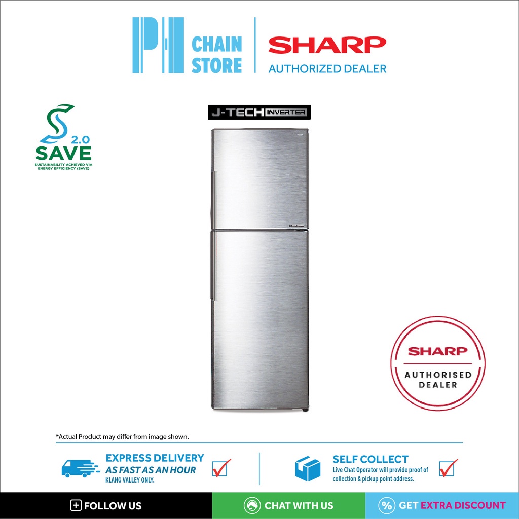 (DELIVERY FOR KL & SGR ONLY) SHARP SJ286MSS SJ326MSS SJ366MSS SJ406MSS ...