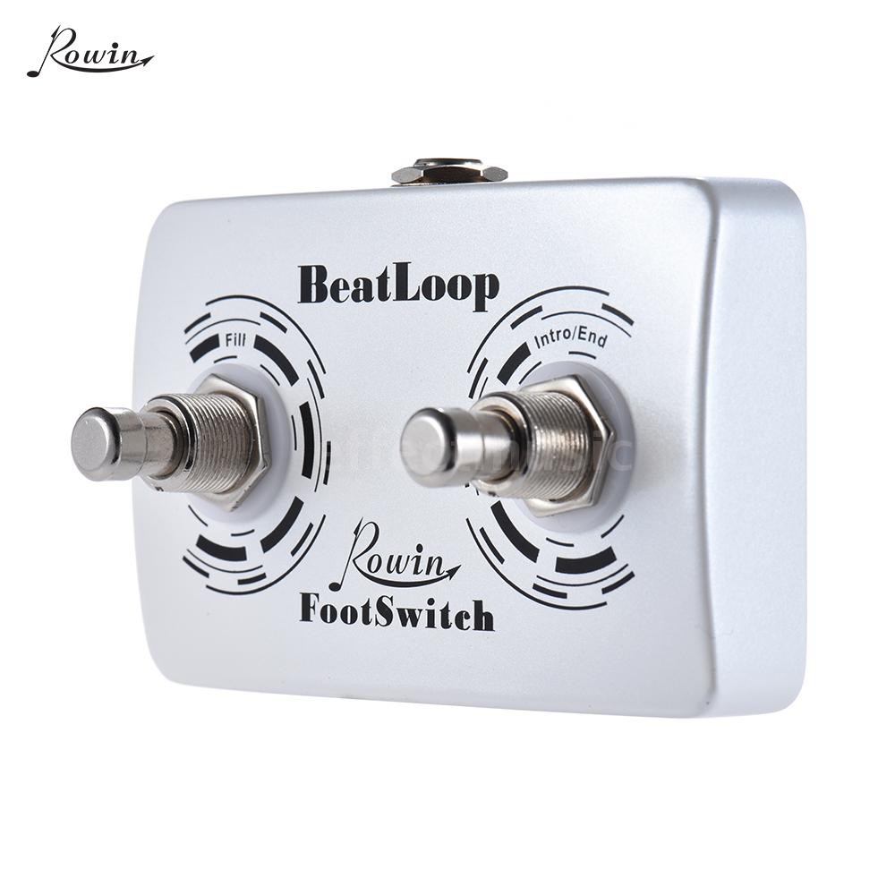 E*M Rowin BeatLoop Dual Footswitch Foot Switch Pedal for Rowin BEAT LOOP Recording Effect Pedal ...