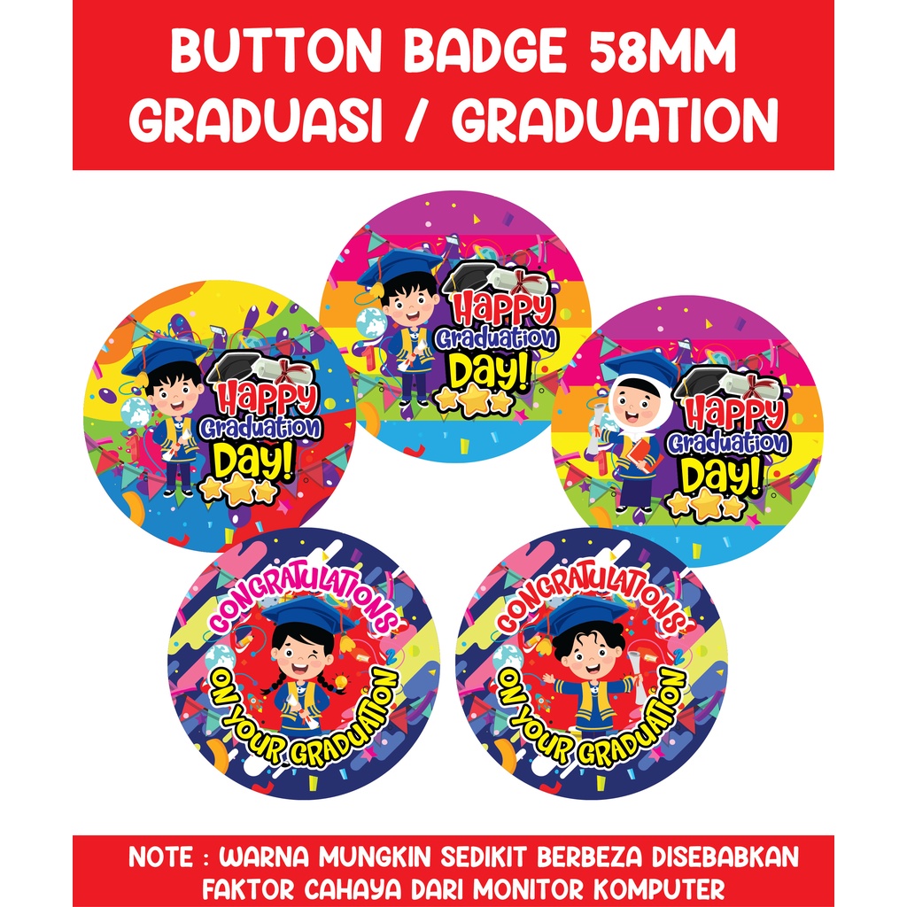 BUTTON BADGE KEYCHAIN - GRADUASI ATAU GRADUATION SEKOLAH | Shopee Malaysia