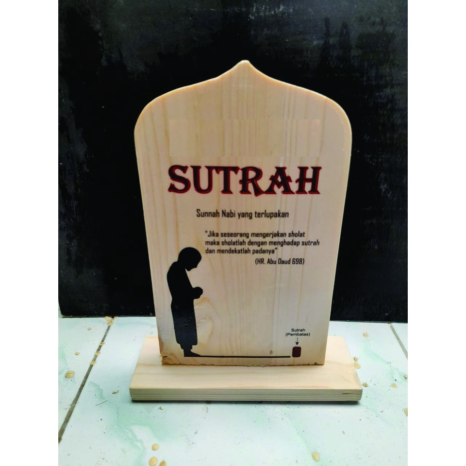 KAYU Sutrah/sutroh/prayer Barrier Made Of Wood, Size 25x17cm | Shopee ...
