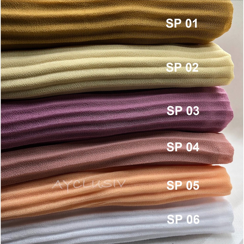 Shawl Full Pleated Plain Ironless Album A (Readystock) | Shopee Malaysia