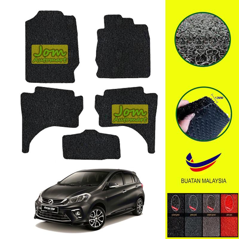 Perodua Myvi 2018 12MM PRE CUT PVC Coil Floor Mat Anti Slip Carpet ...