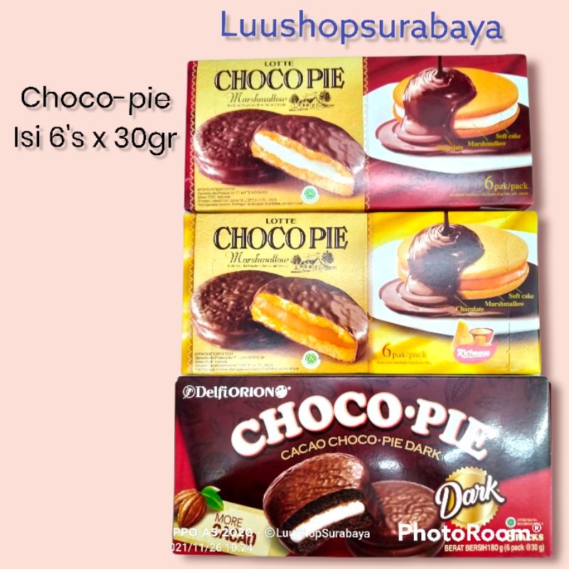 Chocopie Lotte Choco pie contains 6×30gr | Shopee Malaysia