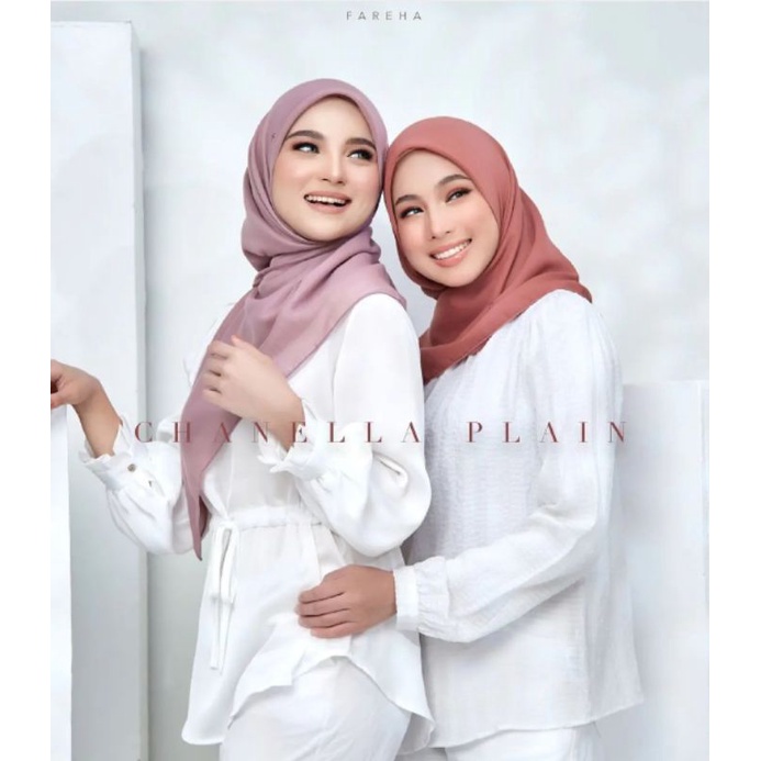 FAREHA PLAIN CHANELLA KAIN COTTON READY STOCK . | Shopee Malaysia