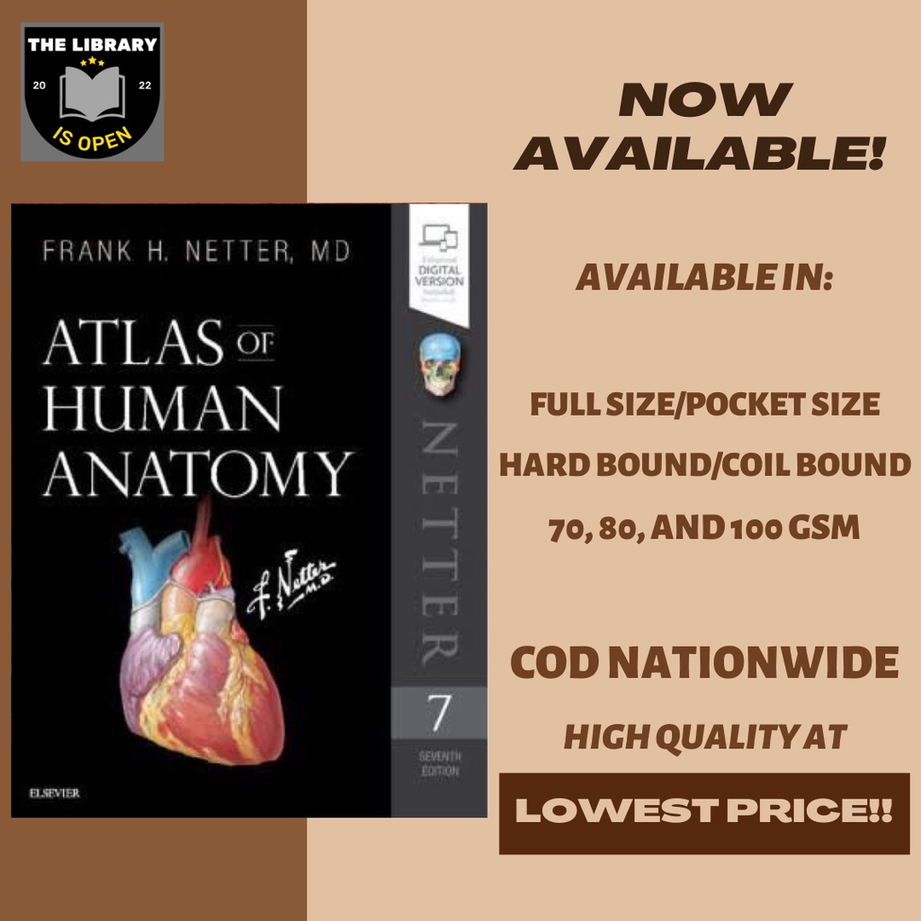 NETTER'S ATLAS OF HUMAN ANATOMY 7TH EDITION | Shopee Malaysia