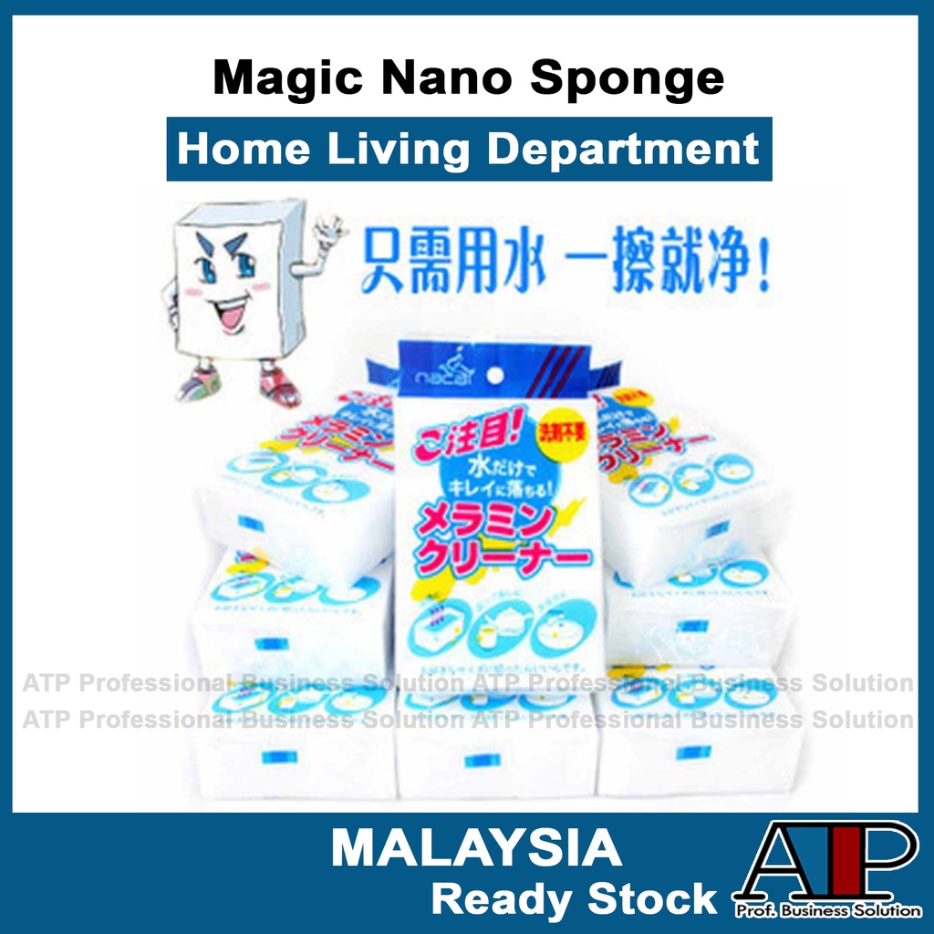 Cleaning🧽 Multipurpose Magic Nano Sponge / Span Pembersih Magik ...