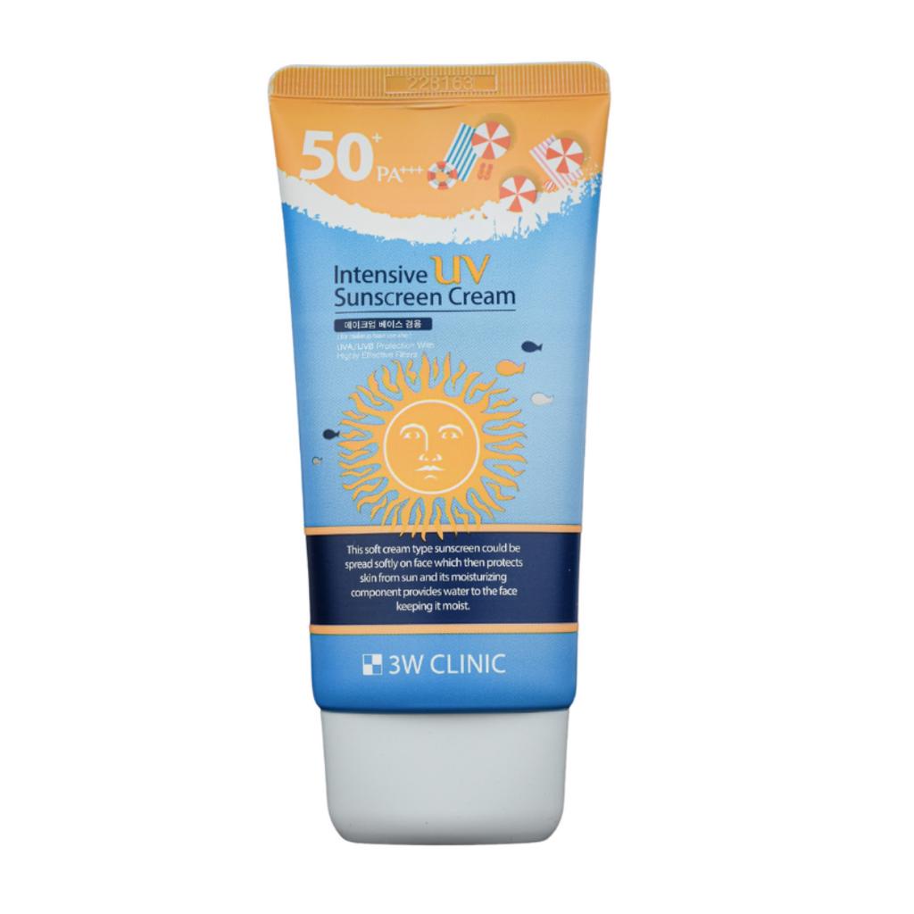3W Clinic Intensive UV Sunscreen Cream SPF50 (Original) - with ...